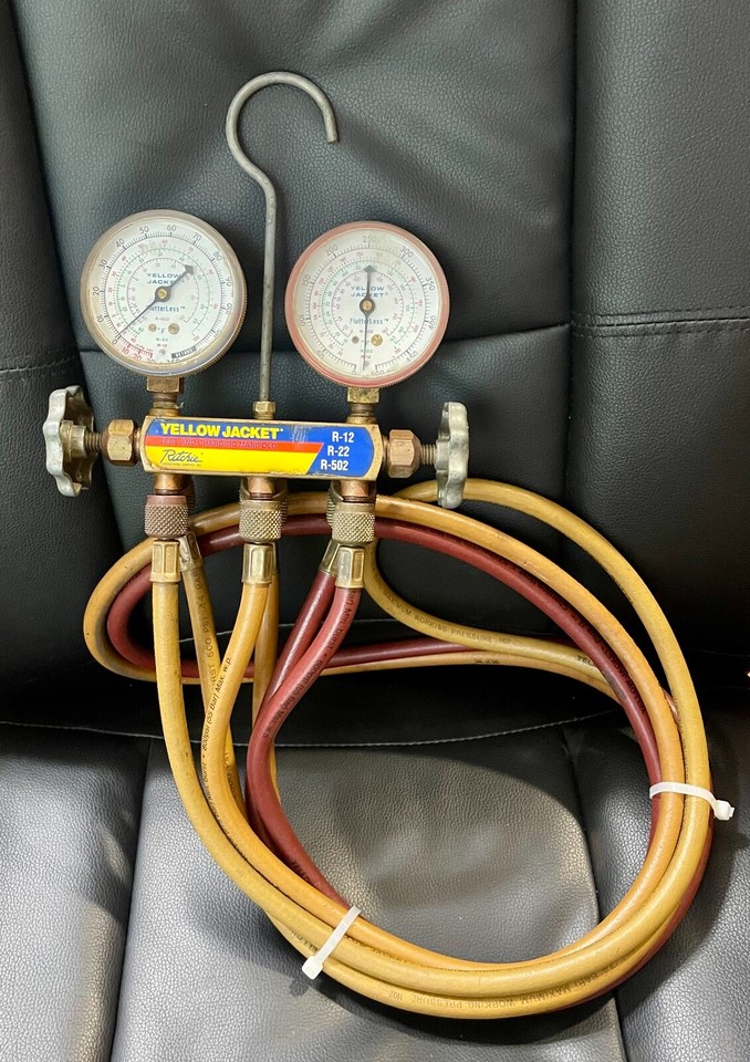 Yellow Jacket R12 Refrigerant Freon 12 R22 R502 Test & Charging ...