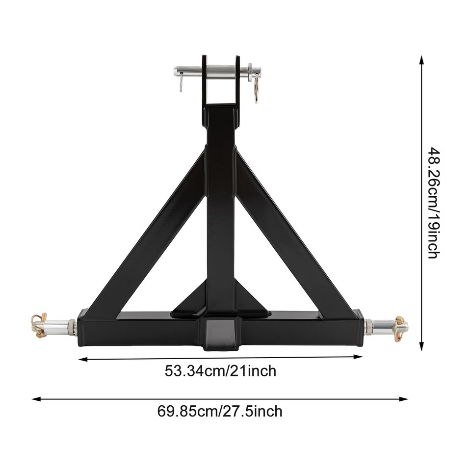3 Point Linkage Tow Hitch Compact Tractor Mounted Towing Cat / 1 ...