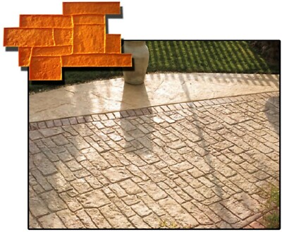 Decorative Concrete Cement Plaster Imprint texture Stamp Mat | eBay