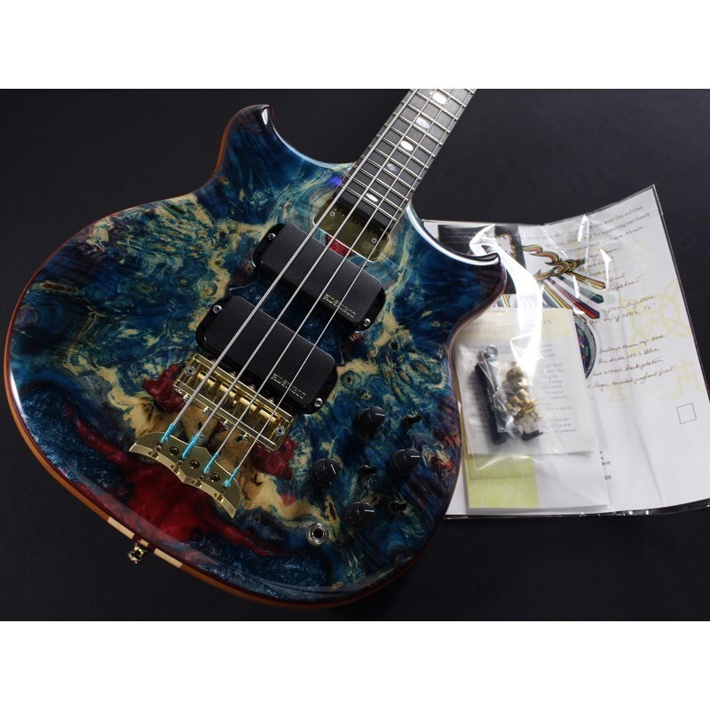 ALEMBIC SCSB4 Buckeye Resin Stanley Clark Signature Deluxe w/Side LED's ...