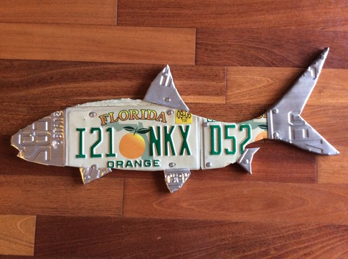 Florida License Plate Bonefish Fish Wall Art - Grey Ghost ** FREE ...