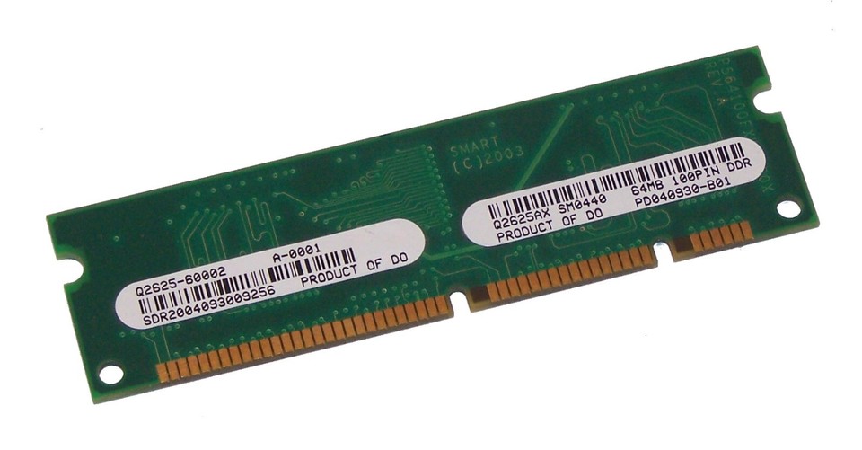 Q2625-60002 - For HP LaserJet 24Xx 4250 9050 DDR Dimm Memory 64Mb ...