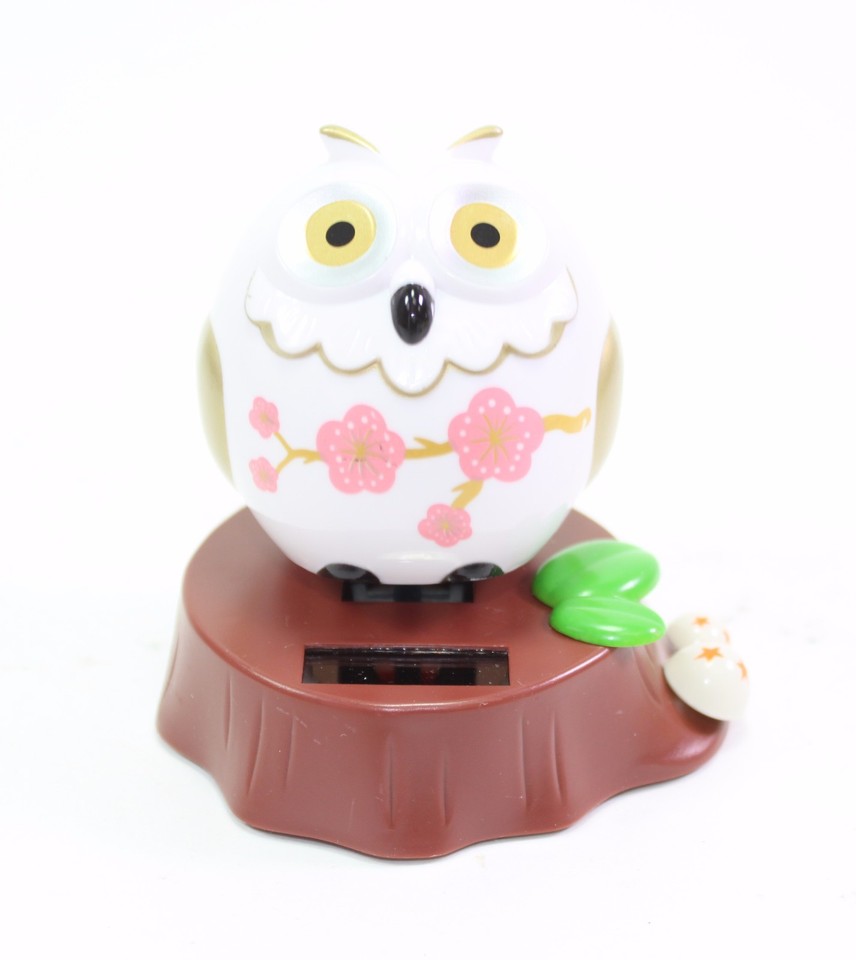 Eco-Friendly Solar Toy Owl Lover Praying Gift Home Decor White Owl US ...