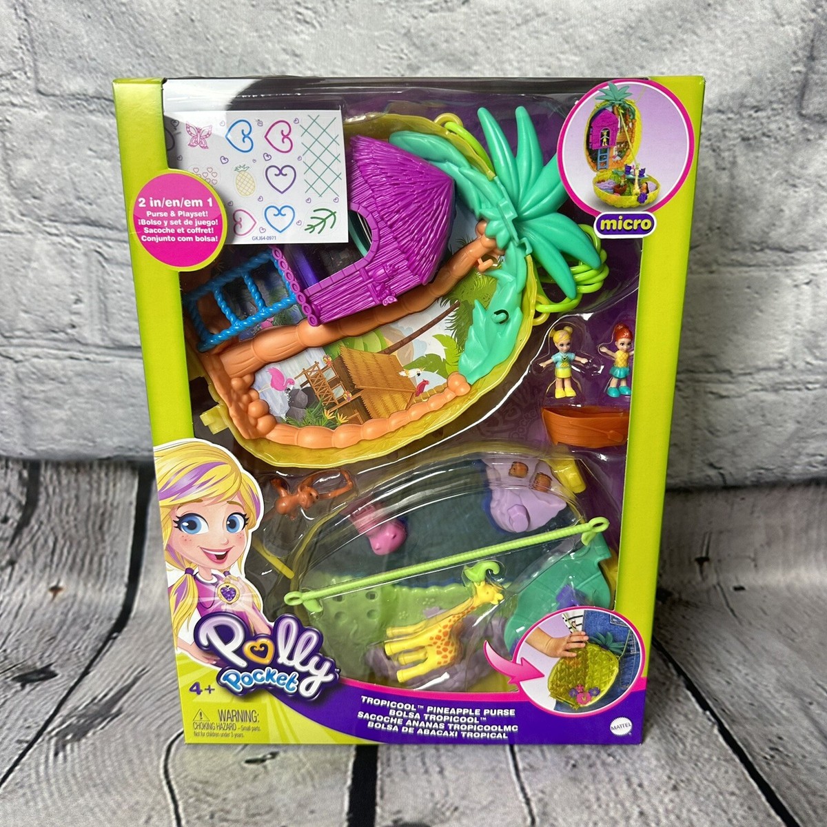 Polly Bolso Polly Polly Pocket Bolso Portatil 2 En 1 Y Set De Juego