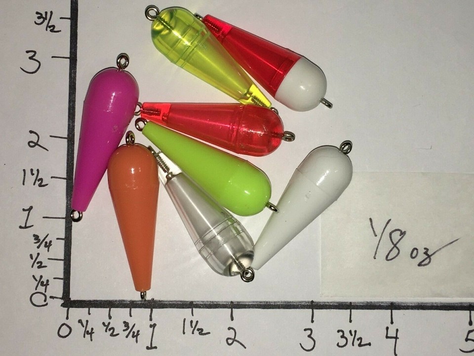 multi listing TORPEDO FLOATS 1/8 1/4 3/8oz ur-choice Double-X Tackle ...