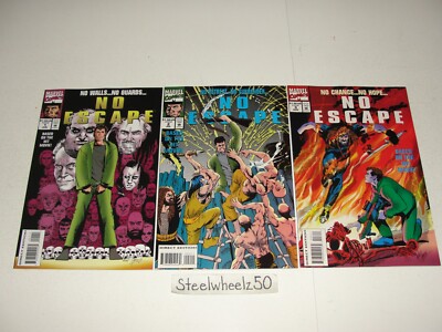 No Escape #1-3 Comic Lot Marvel 1994 2 COMPLETE Movie Adaptation Salick ...
