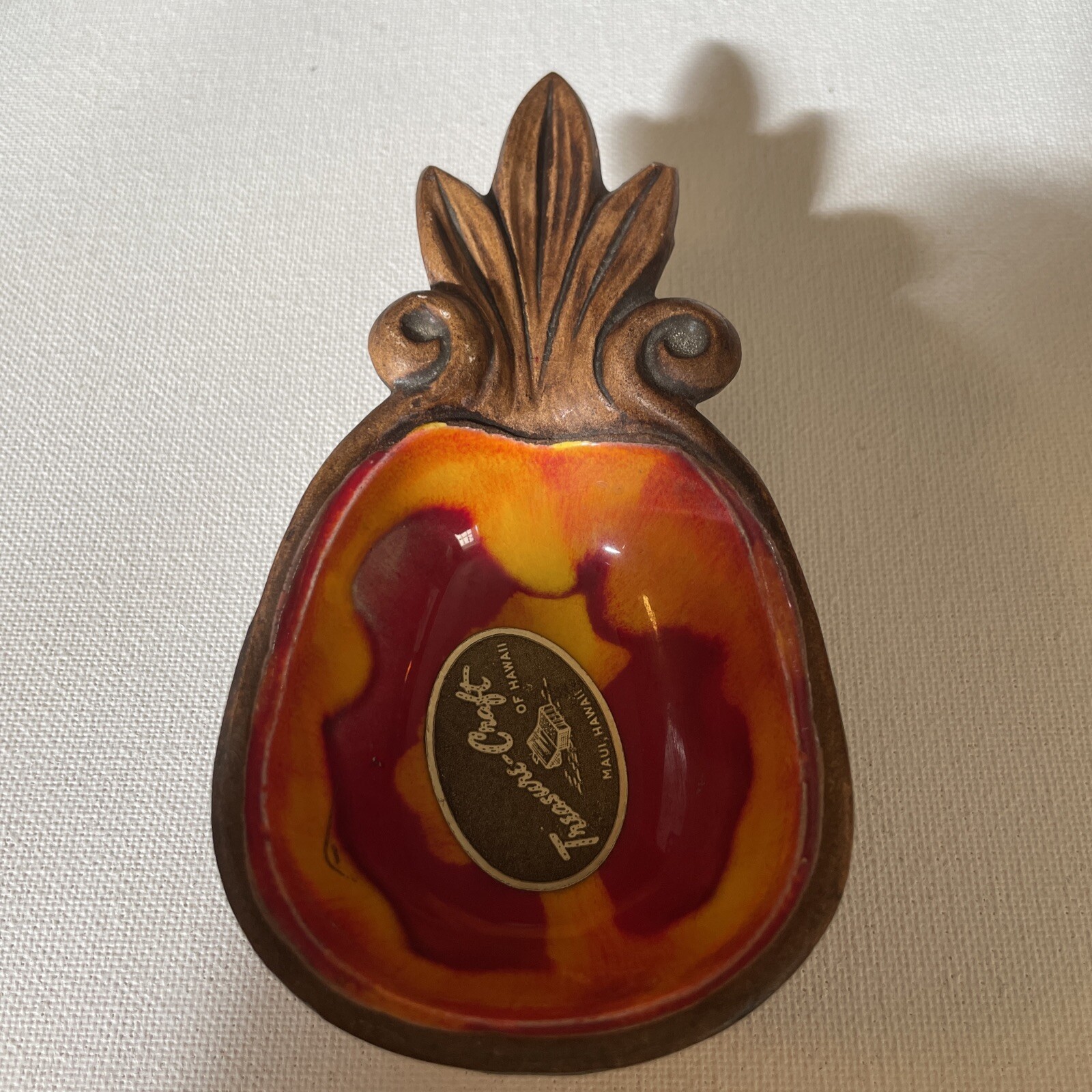 Treasure-Craft Of Hawaii 1962 Pineapple Trinket Tiki Coin Dish No. 40 ...