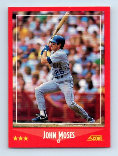 1988 Score John Moses Seattle Mariners #309 | eBay