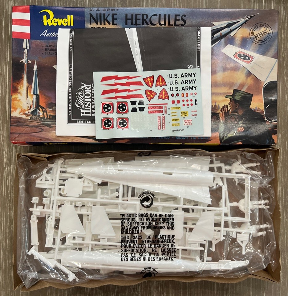 Revell Nike Hercules Ground to Air missile model kit H-1804:149 | eBay