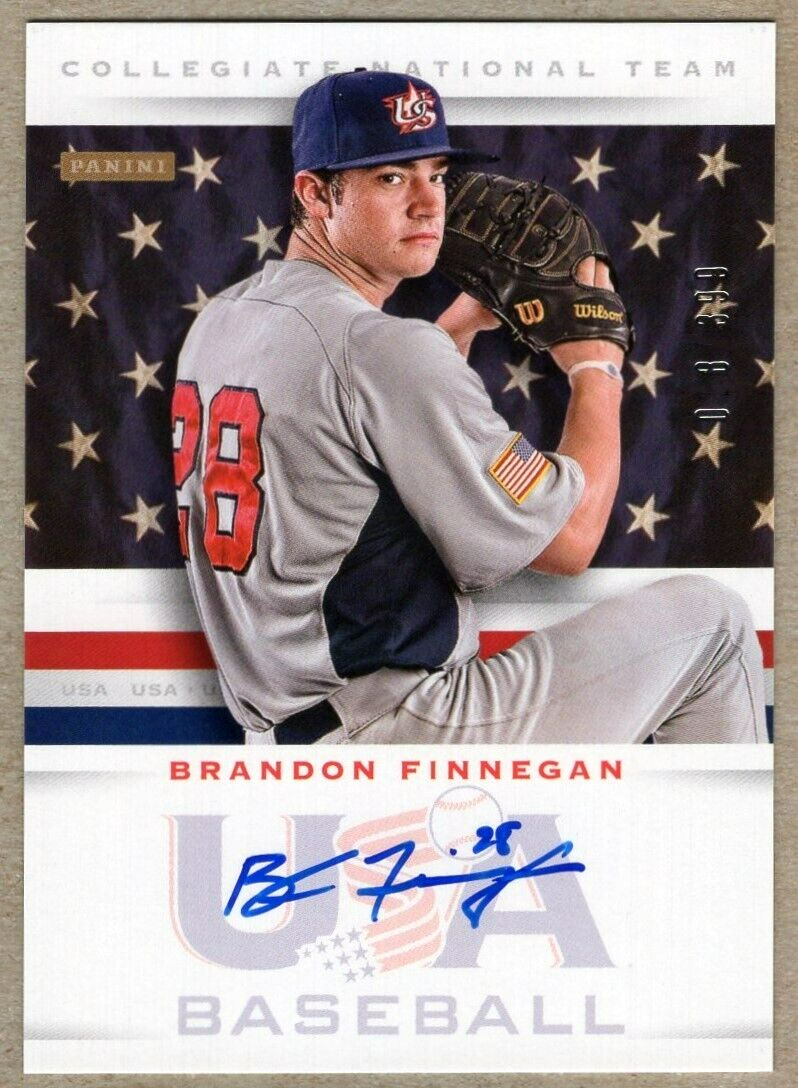 BRANDON FINNEGAN - 2013 PANINI USA BASEBALL BOX SET AUTOGRAPH RC /399 ...