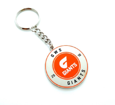 Greater Western Sydney Giants Official AFL Logo Round Metal Keyring ...