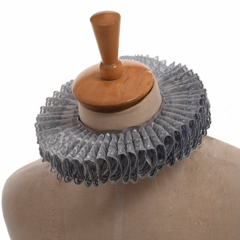 Elizabethan Victorian Ruff Collar Detachable Collar Lace Renaissance ...