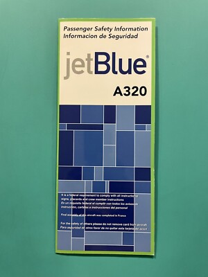 JETBLUE AIRWAYS SAFETY CARD--AIRBUS 320– 2007 | eBay