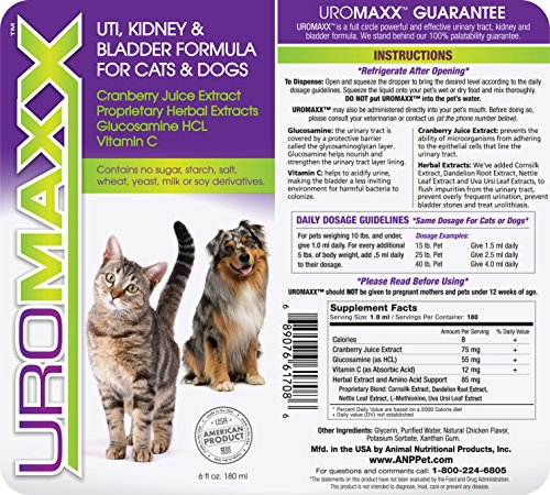 UroMAXX Urinary Tract Treatment for Dogs & Cats, Chicken Flavor, 6 oz ...