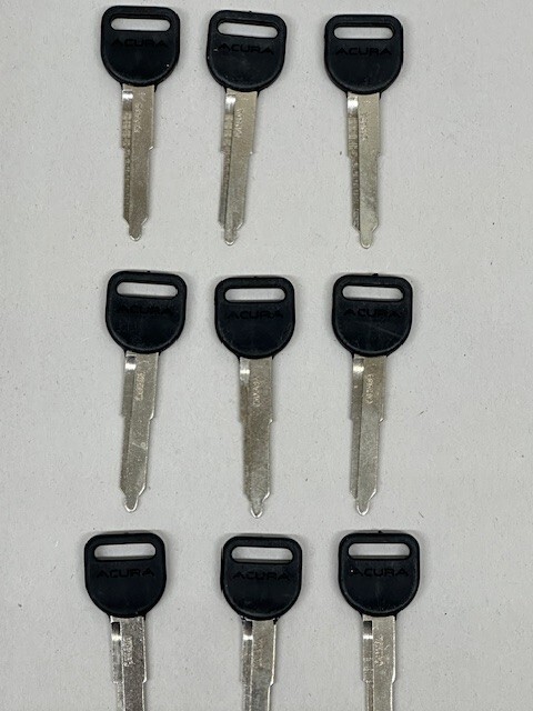 Acura Key Blank Non - Transponder Black Plastic Head (SET OF 9) | eBay