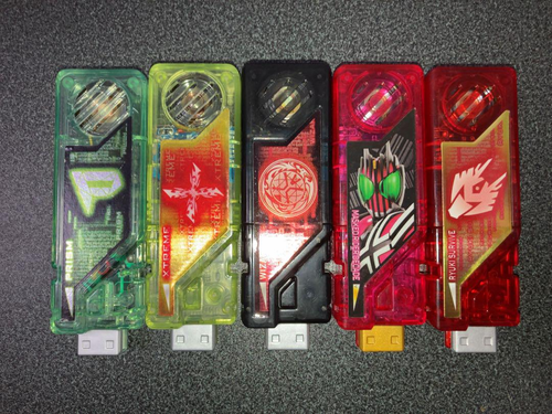 Kamen Rider W Gaia Memory 5Set– Extreme, Wizard, Decade, RyukiSurvive ...