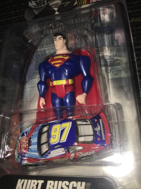 2004 Hot Wheels Kurt Busch #97 Sharpie Superman Justice League Figure ...