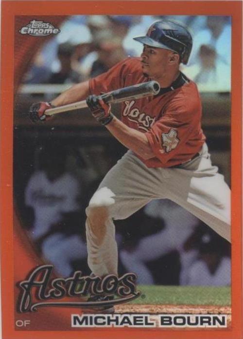 2010 Topps Chrome - Michael Bourn #131 Orange Refractor for sale online ...