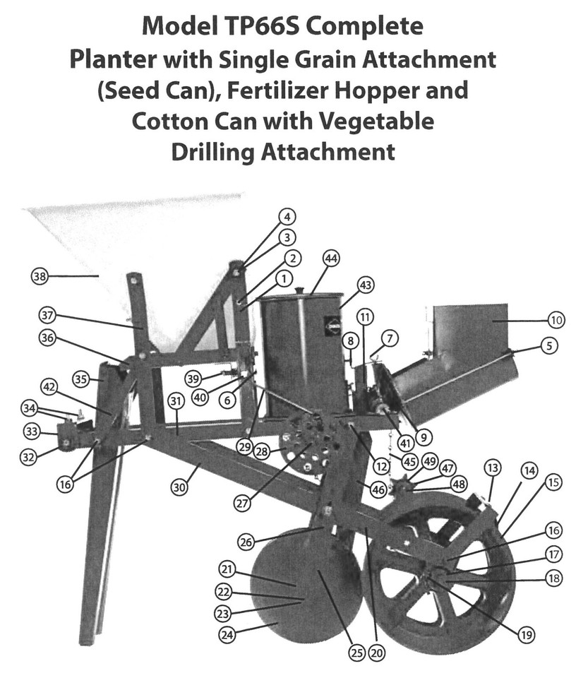 Covington 1 or 2 Row Vegetable Planter Fertilizer Owner's Manual ...