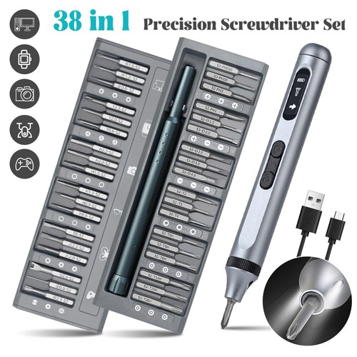38 in 1 Screwdriver Magnetic Bits Repair Tool Set For Smart Home PC ...