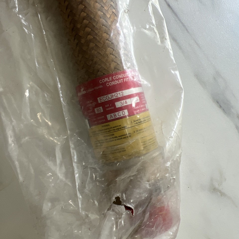 EATON CROUSE HINDS ECGJH212 Male Coupling 12" STAINLESS FLEXIBLE ...