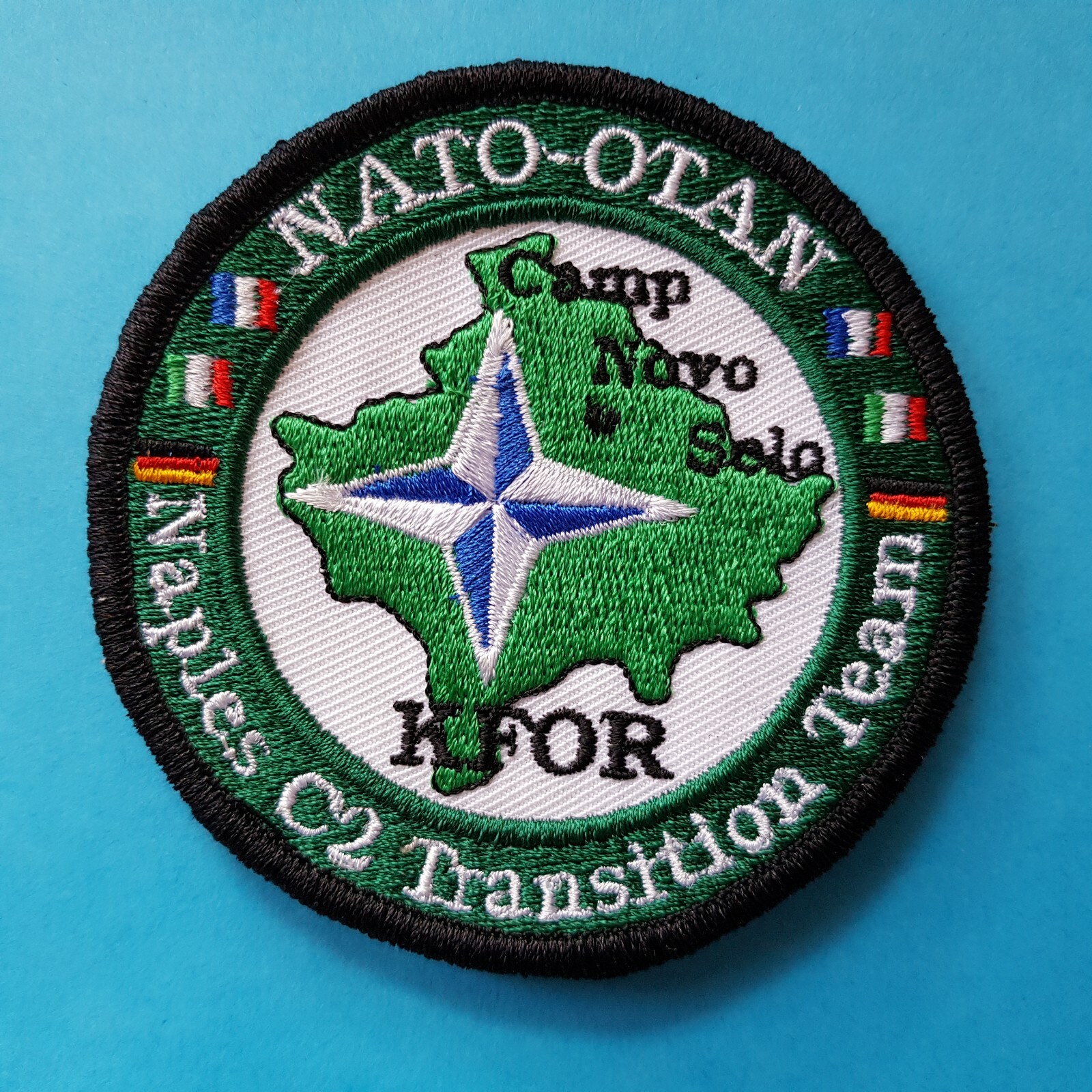 GERMANY ITALY FRANCE Naples C2 Transition Team NATO OTAN KFOR Army Badge Patch | eBay