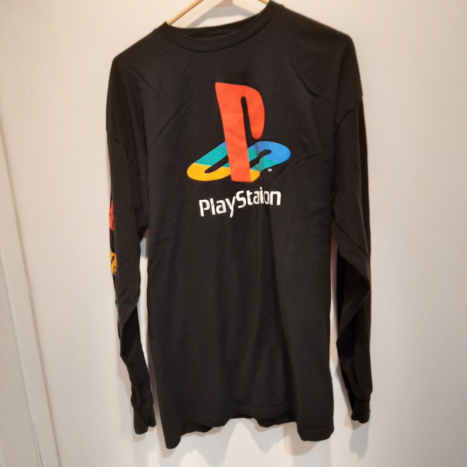 Sony Playstation mens t shirt size XL black long sleeve crew neck ...