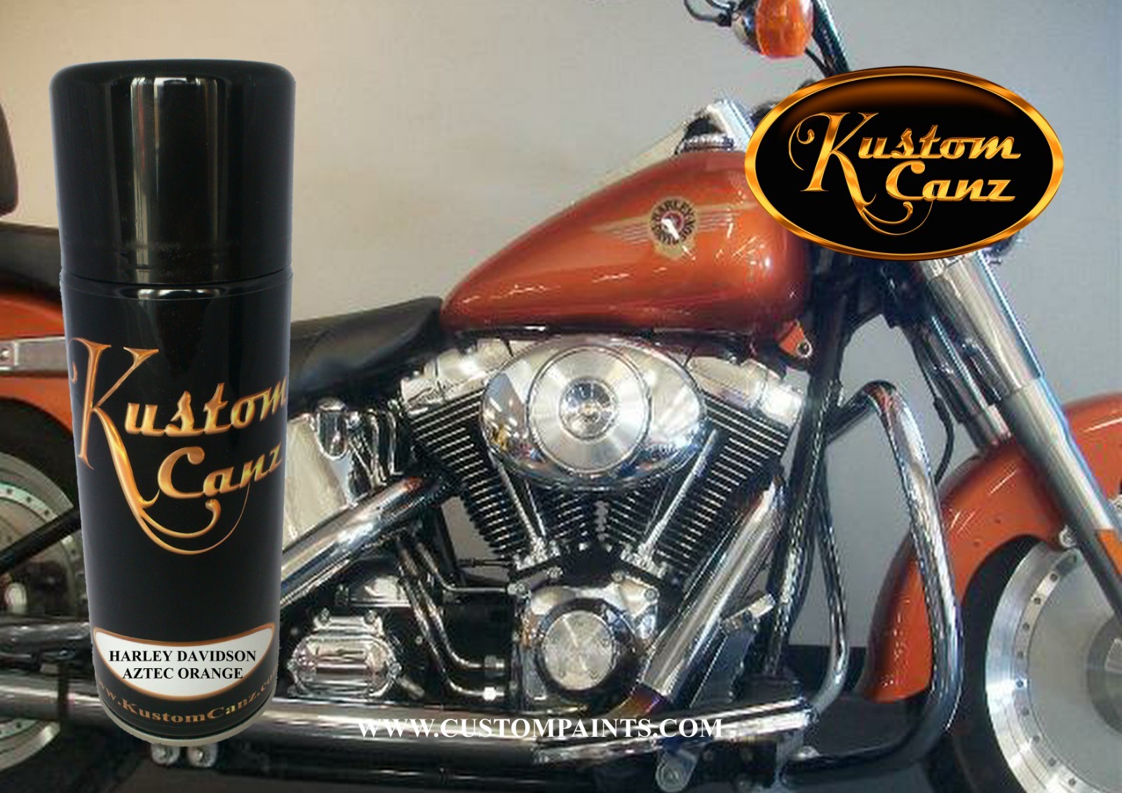 12oz Aerosol Harley Davidson Aztec Orange - Urethane Based, Motorcycle ...