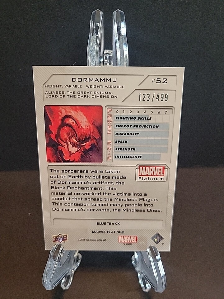 Marvel Platinum #52 Dormammu Blue Traxx 123/499 | eBay