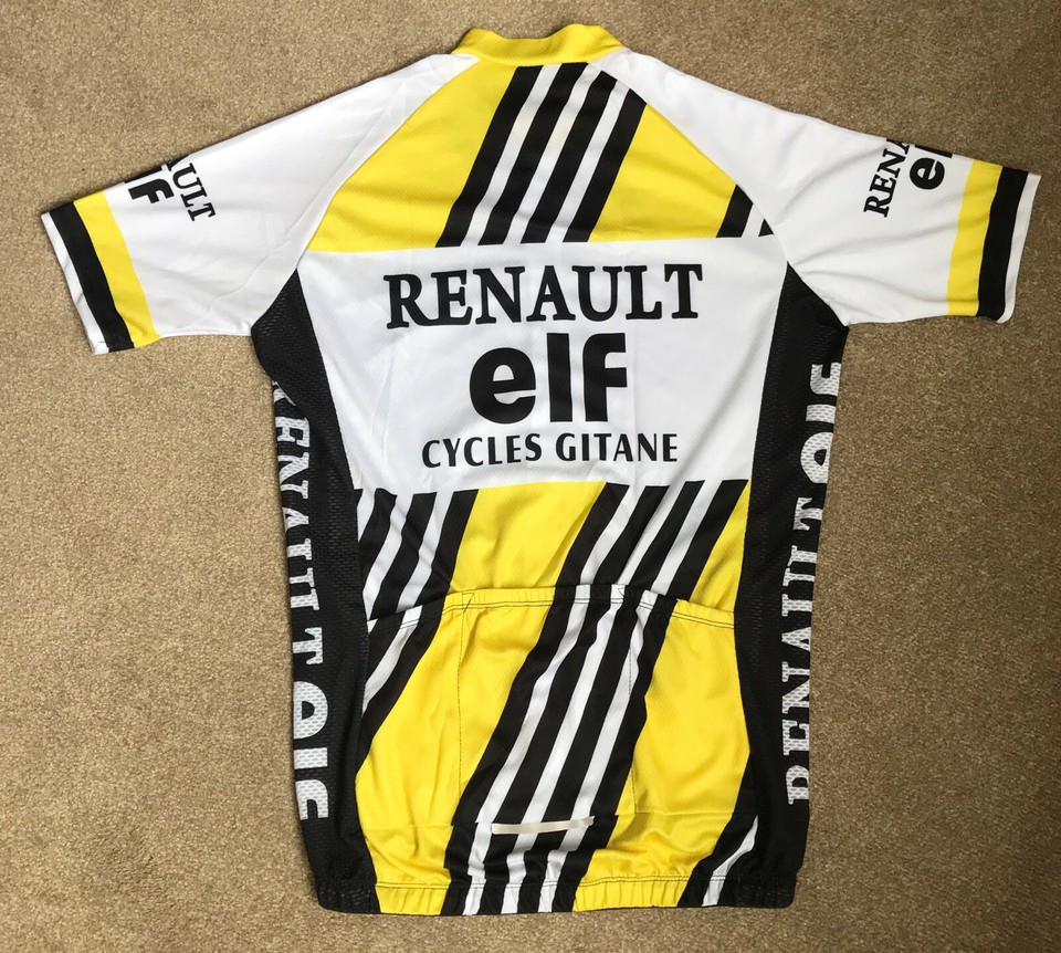 Classic Vintage Mens Team Renault Elf Cycling Jersey, LeMond Tour De ...
