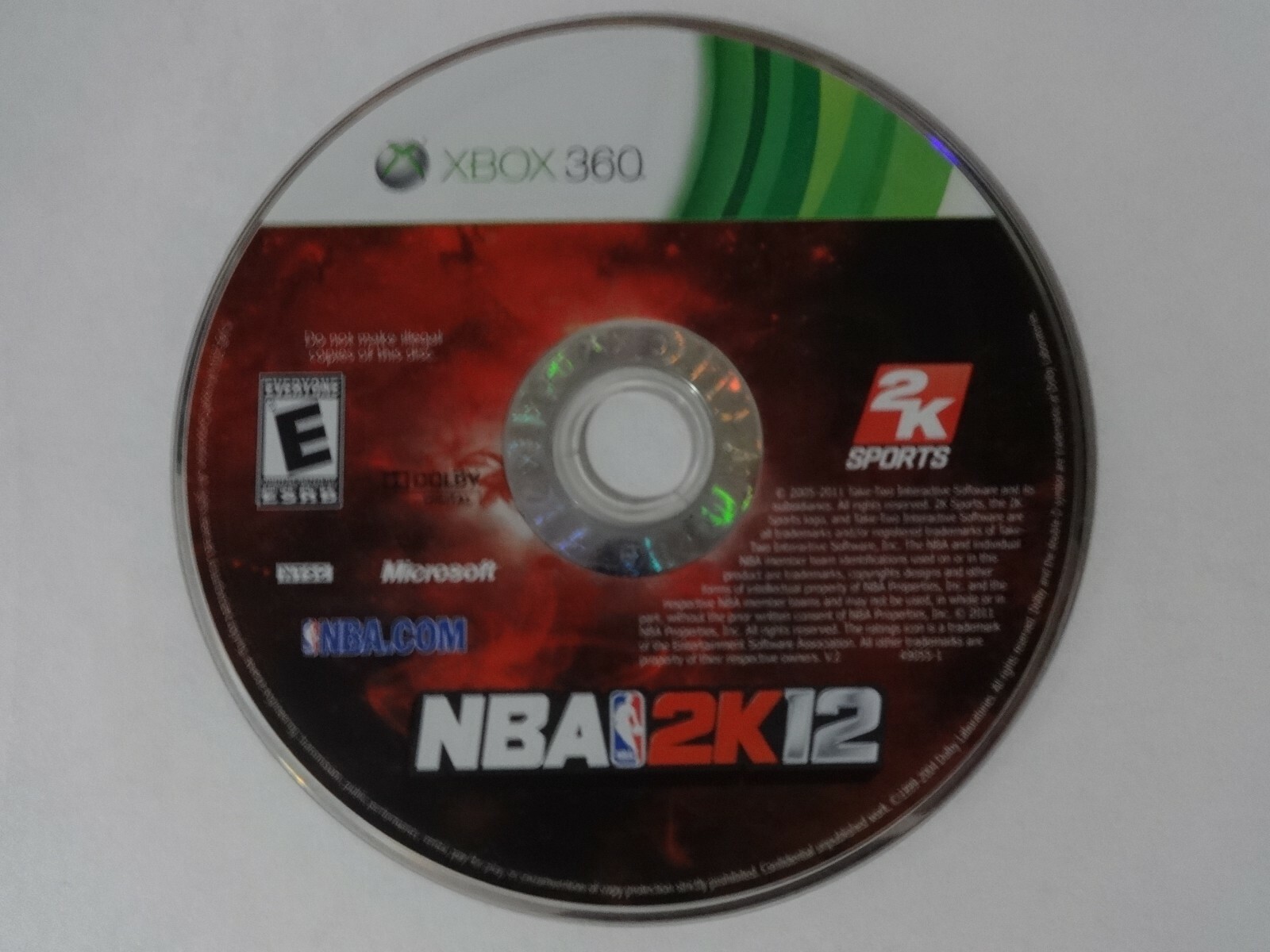NBA 2K12 Microsoft Xbox 360 Game Disc Only Free Ship | eBay