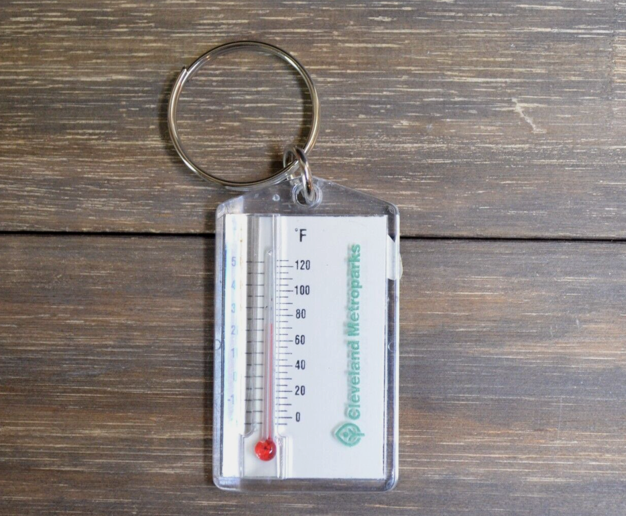 Cleveland Metroparks Keychain Thermometer Temperature Guide Wind Chill ...