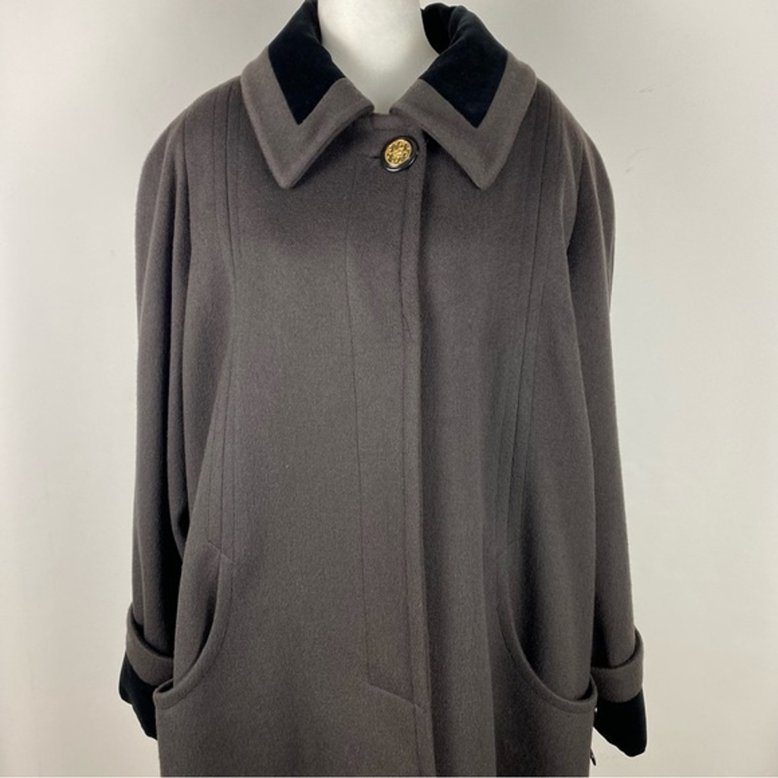 Charles Klein Coat Womens XXL 2XL Gray Wool Blend Elegant Formal Winter ...