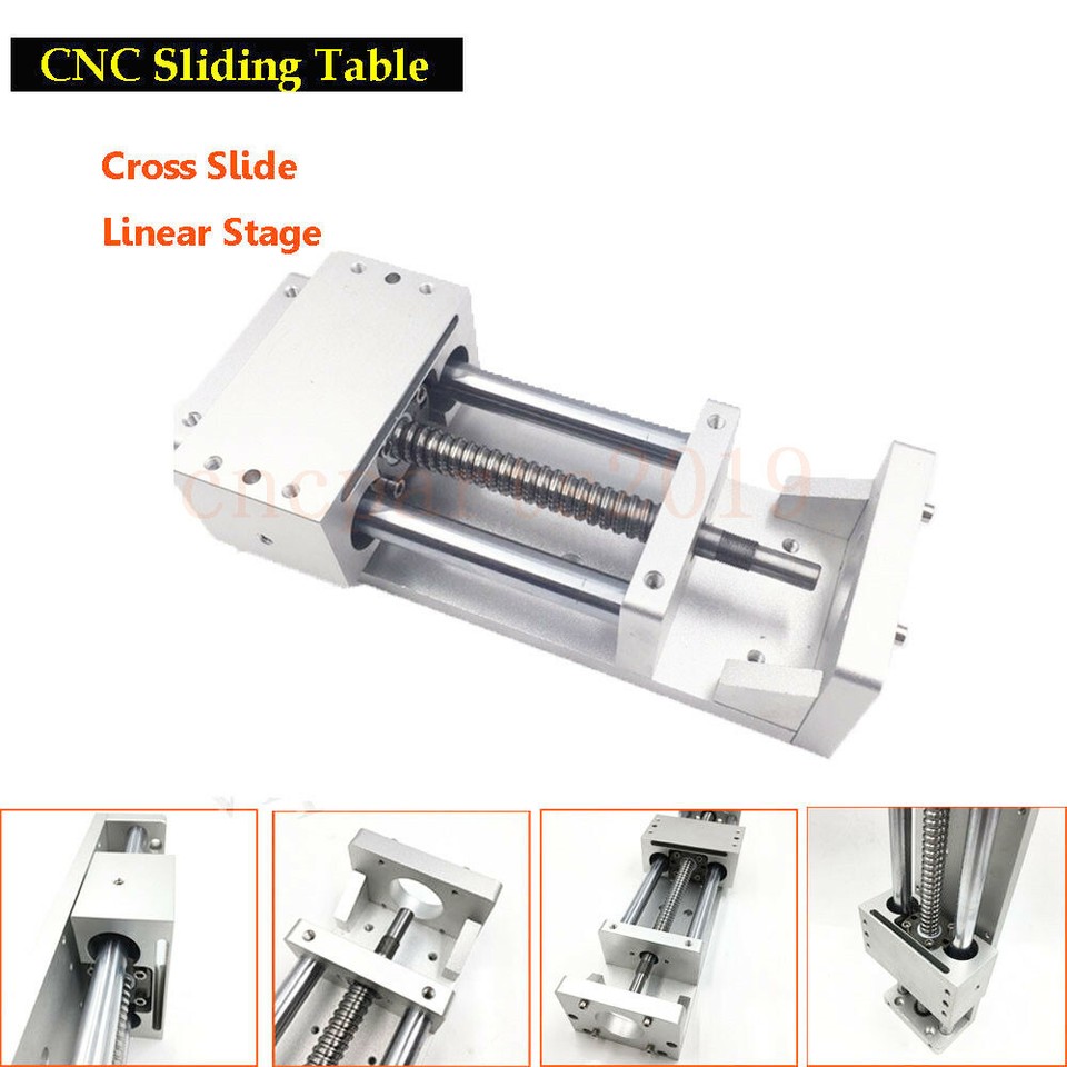 CNC Sliding Table XYZ Axis Cross Slide Linear Guide Stage SFU1605 ...