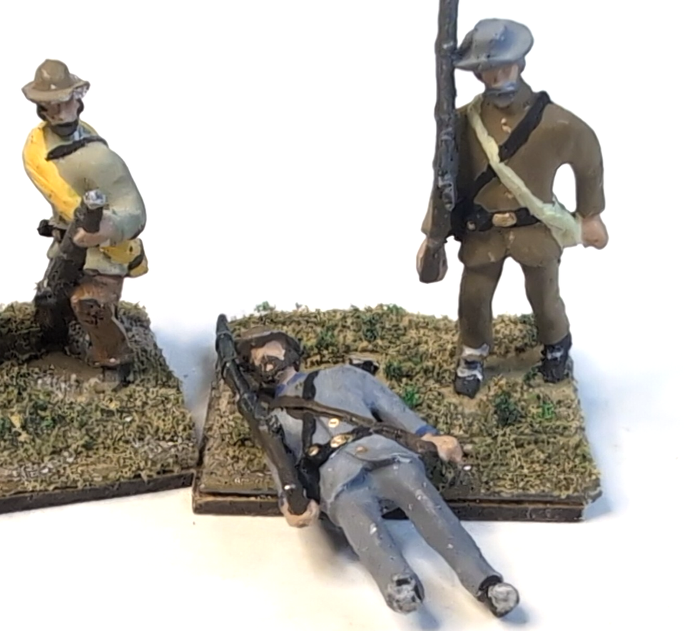 MUSKET MINIATURES- CIVIL WAR- CONFEDERATE ARMY - 22mm Painted White ...