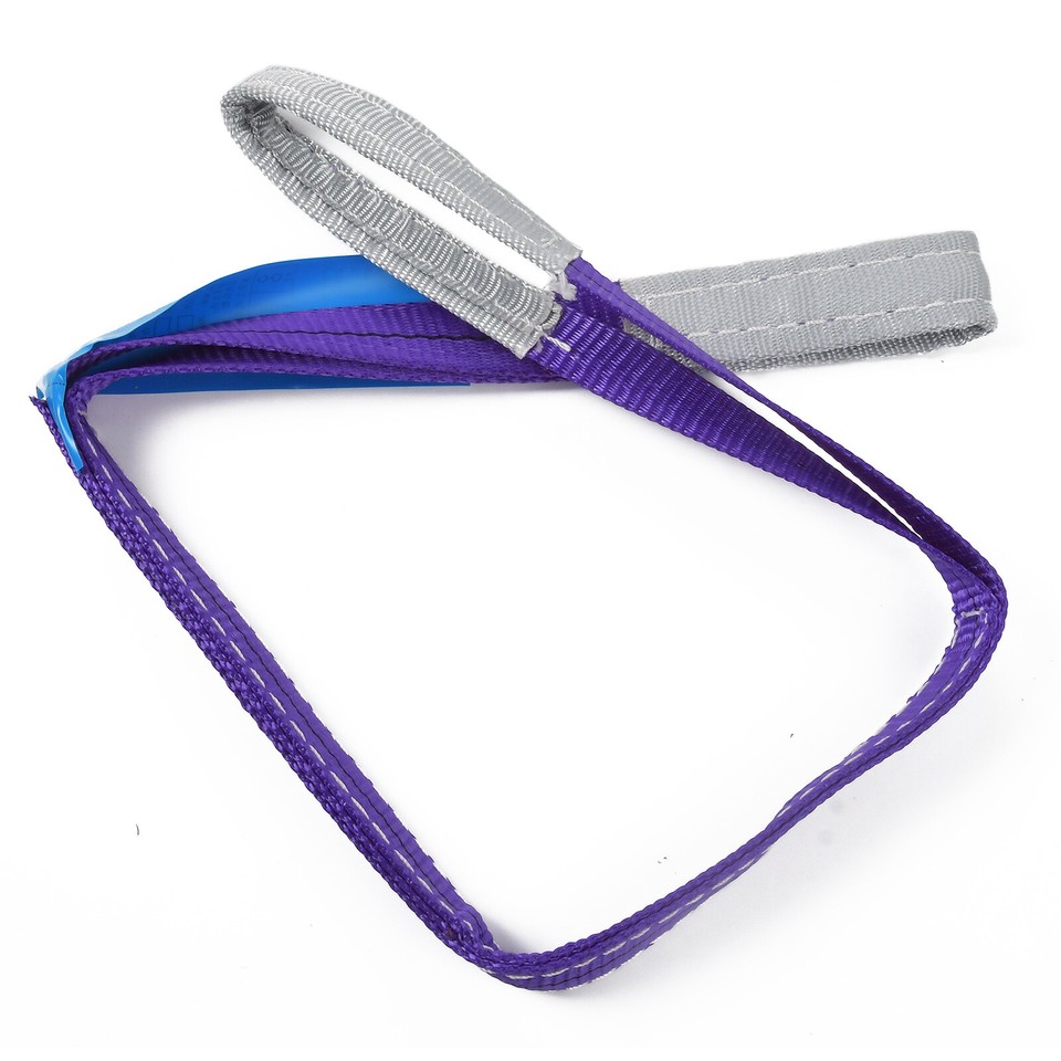 1M/ 2M Duplex Webbing Web Sling Recovery Strap Hoist Lifting Strop 1 ...