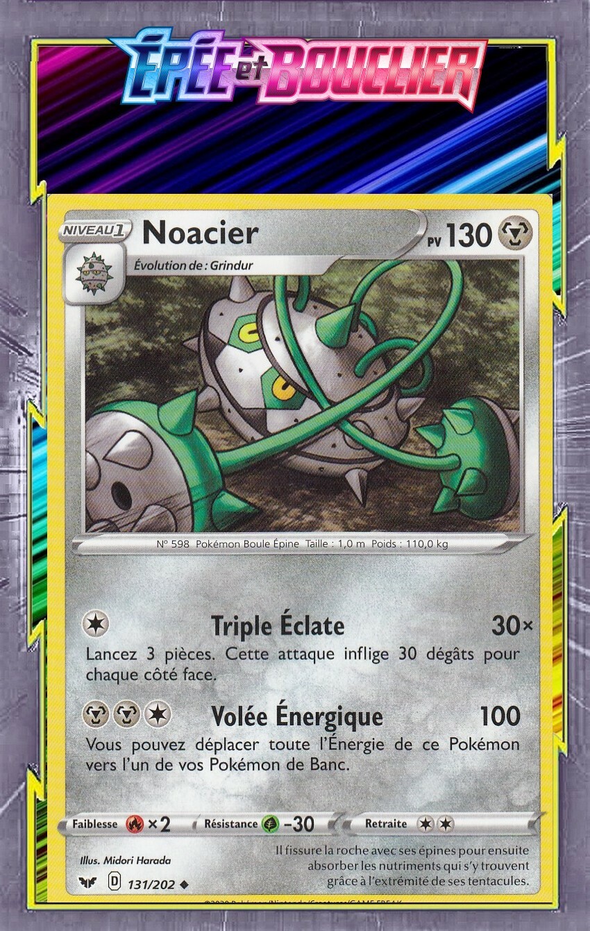 Noacier- EB01:Épée et Bouclier - 131/202 - Carte Pokemon Neuve ...