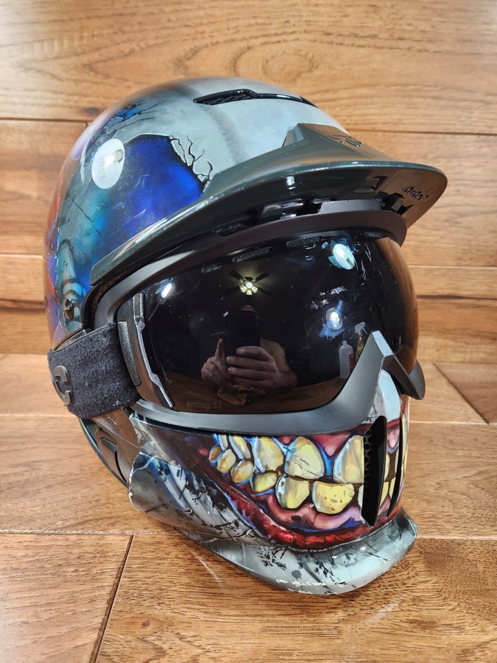 Ruroc RG1-DX Snowboarding Ski Helmet w/Onyx Goggles Youth Large, Adult ...