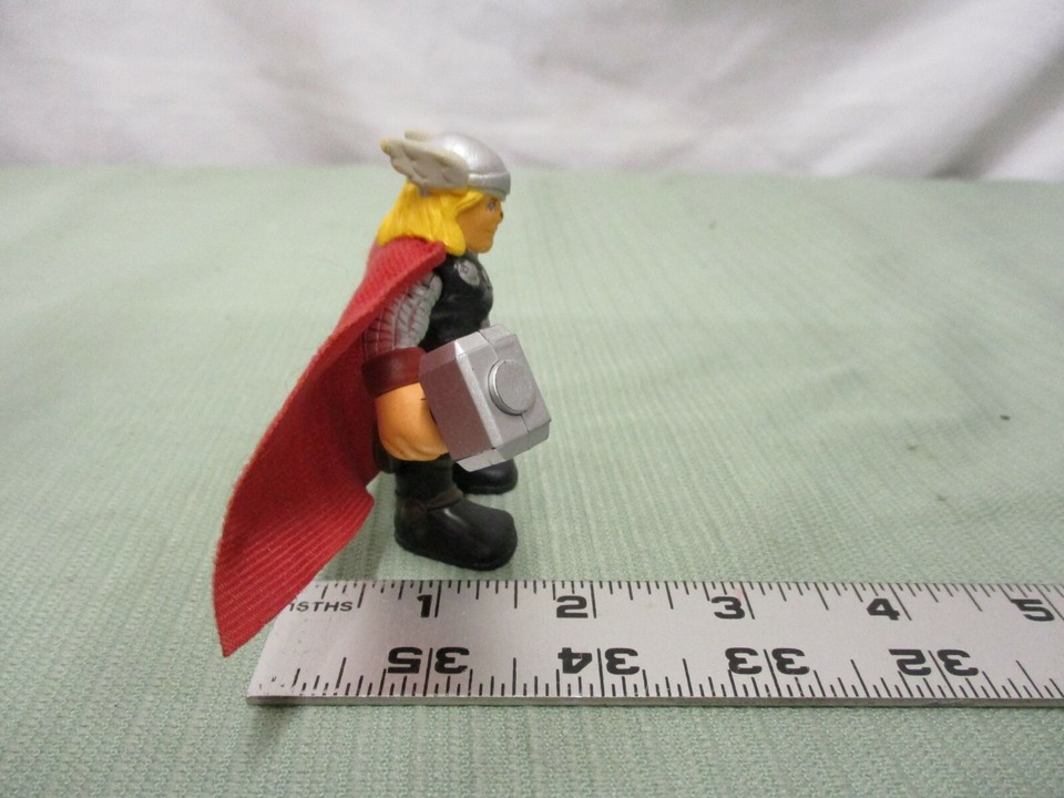 Playskool Marvel Super Hero Adventures Thor Hammer Inscription Asgard ...