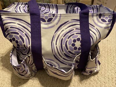 Thirty One Purple Geo Pop Retired Organizing Utility Tote Bag | eBay