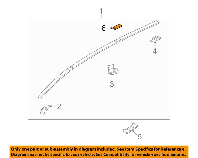 Mazda Roof Clips GJ6A505A1 Gj6a-50-5a1 Drip Moulding Cap 1x for sale ...