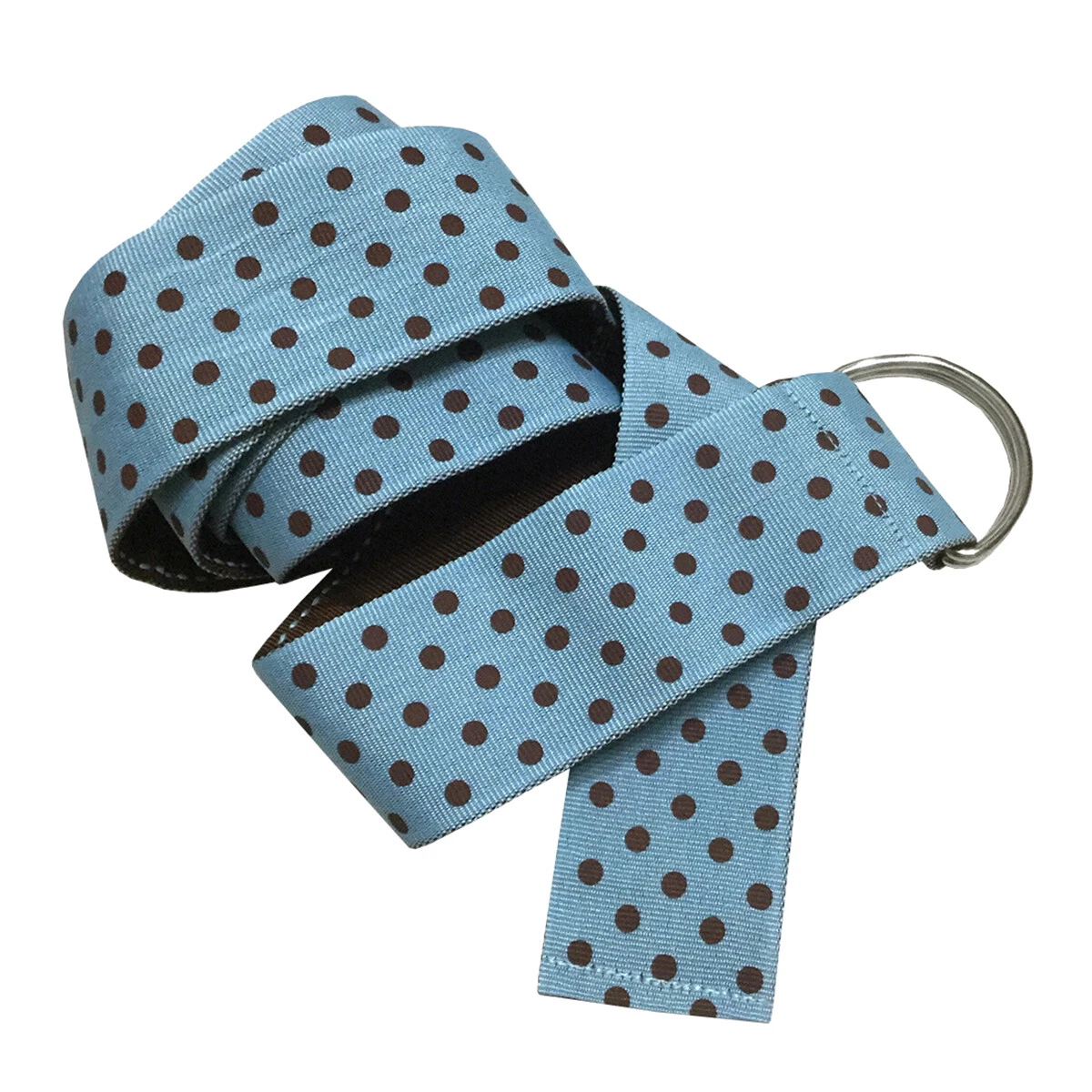Light Blue And Brown Polka Dots