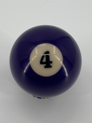 #4 Pool Billiard Ball 2.25, 2 1/4" - Great Shape, No Nicks Or Bumps ...
