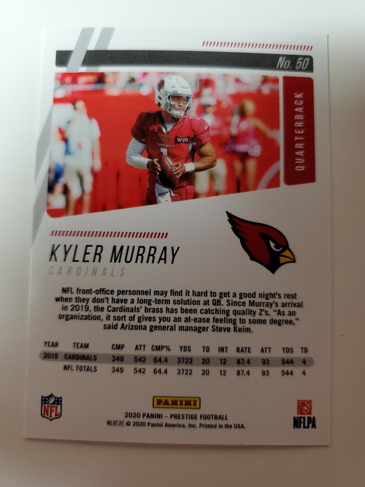 2020 Prestige Kyler Murray card #50 | eBay
