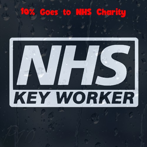Thank You NHS And Key Worker Car Bumper Window Decal Vinyl Sticker ...