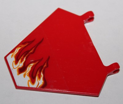 Drapeau Lego Ninjago Red Flag 5x6 Hexagonal with sticker x1435pb024R ...