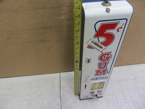 VTG SHIPMAN 5 CENT WRIGLEYS GUM LIFE-SAVERS CANDY VENDING MACHINE COIN ...