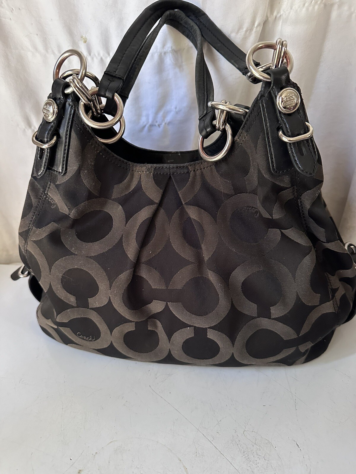 Coach Madison Maggie Op Art Signature Shoulder Bag Pu… - Gem