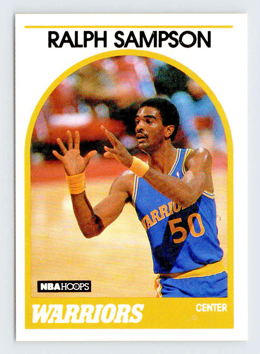 1989 NBA Hoops, #39 Ralph Sampson Hall of Fame, Golden State Warriors ...