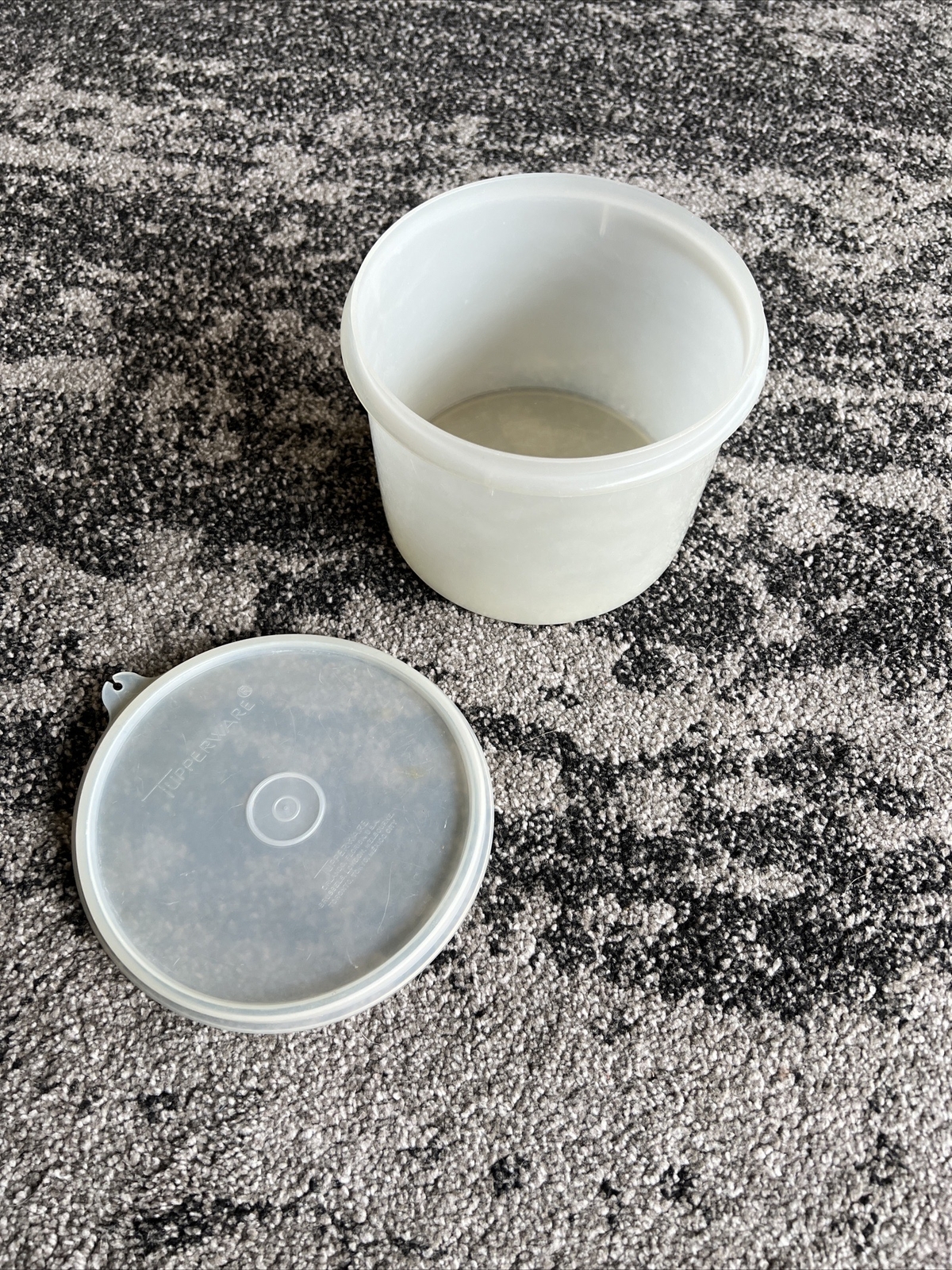 Tupperware Storage Container Canister 264 Sheer Round Stacking 7.5 Cup ...